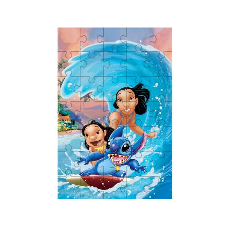 Puzzle Lilo Stitch Surf - Tienda Stitch